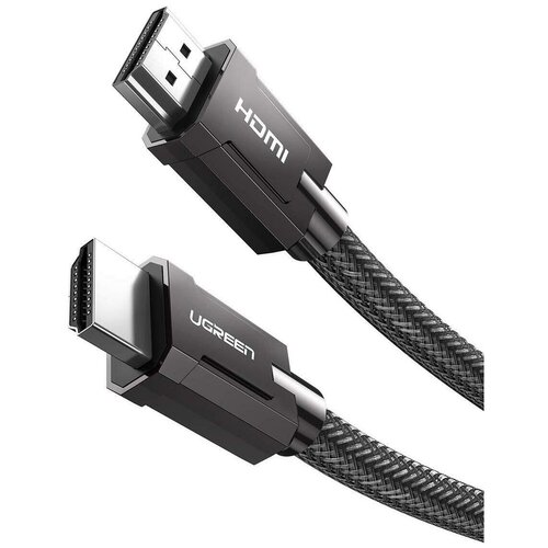 Кабель UGREEN 8K HDMI 2.1 Male To Male Cable Zinc Alloy Shell Braided 2m HD135 (70321) (Gray)