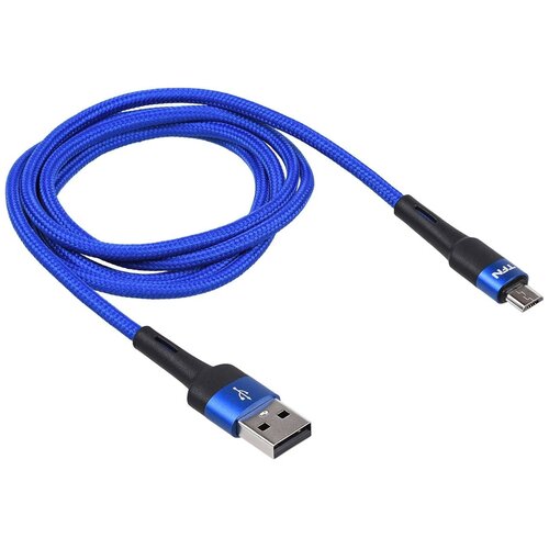 Кабель TFN USB-A/microUSB Envy 1.2m нейлон blue