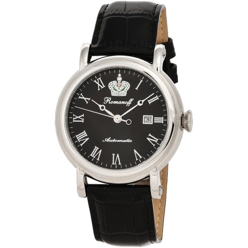 Наручные часы Romanoff 8215/3052983BL, серебряный, черный