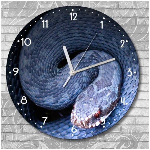 Настенные часы УФ животные змея - 3017