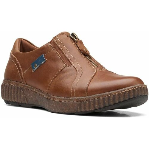 Полуботинки  Clarks, размер 41 EU, коричневый