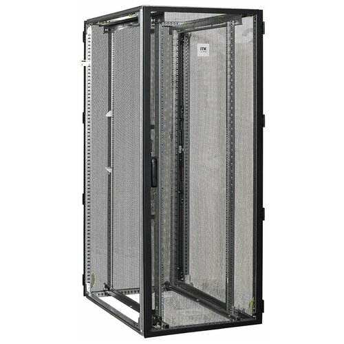 Шкаф серверный ITK ZPAS (ZP05-42U-0810-PP) напольный 42U 800x1000мм пер. дв. перфор. задн. дв. перфор. 1360кг черный 107кг