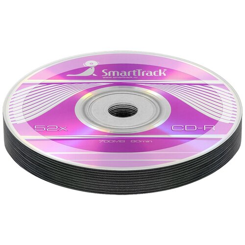 Диск CD-R 700Mb 52x SmartTrack bulk, упаковка 10 шт.