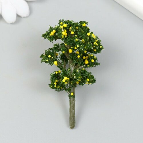 Искусственное растение для творчества пластик "Лимонное дерево" 7 см