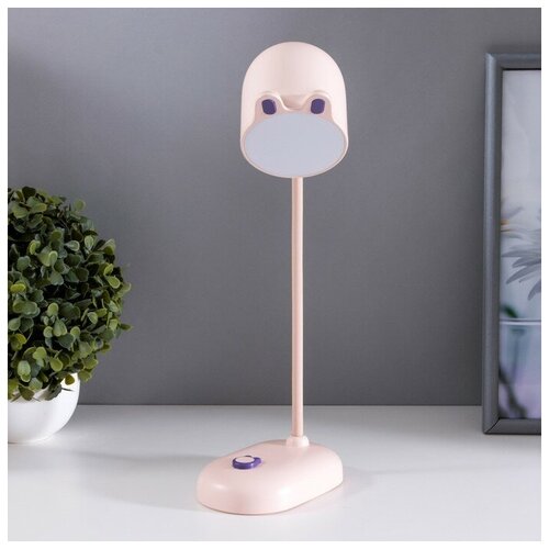 Лампа настольная "Мими" LED 3Вт диммер USB розовый 8х12,5х32 см
