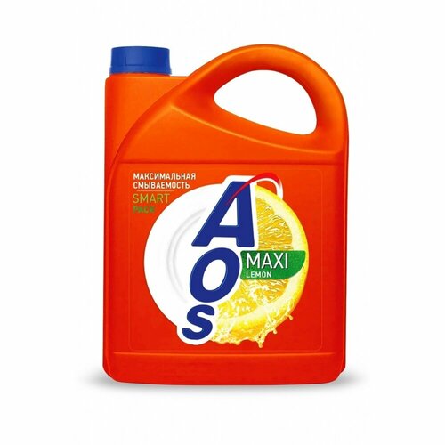 Средство для мытья посуды AOS Лимон, 4800 г, гель (1595-3)