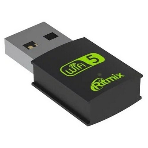 Wi-Fi адаптер RITMIX RWA-150 USB, черный