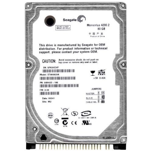Жесткий диск Seagate 9AH433 80Gb 4200 IDE 2,5" HDD