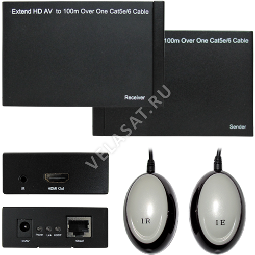 Ce-Link HDMI удлинитель Ce-Link E100 CAT-5e/6
