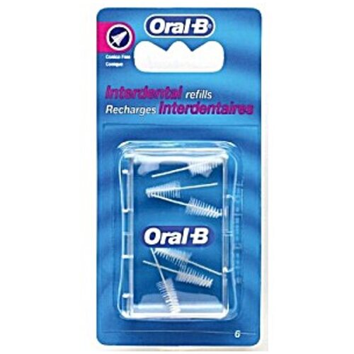 Сменные ершики межзубные Oral-B Interdental конические, 6 шт