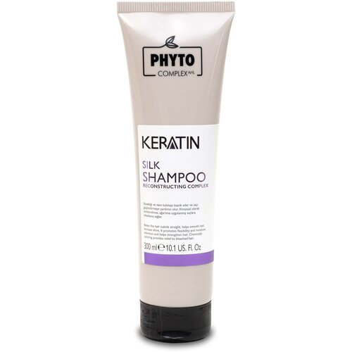 Натуральный турецкий шампунь Phytocomplex "Ahl Keratin Silk Shampoo" с кератином и протеинами шелка