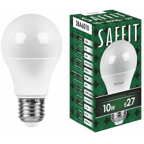 Лампа светодиодная LED 10вт Е27 белый | код. 55005 | FERON ( 1шт. )