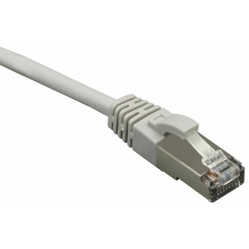 Патч-корд FTP кат.5E 4х2 26AWG (7х0.16мм) Cu LSZH сер. 0.5м SUPRLAN 10-0715