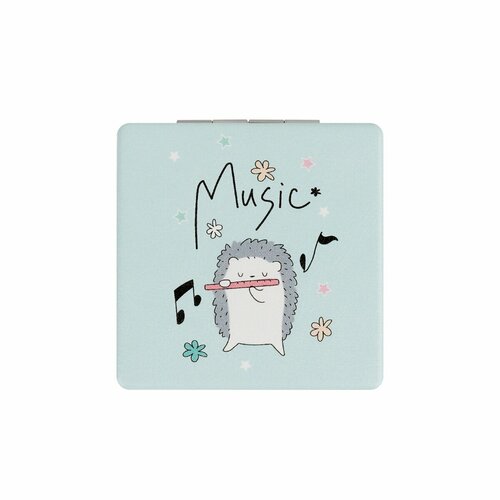 Зеркальце карманное Meshu "Hedgehog Music", складное (MS_52731)