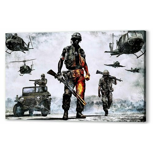 Плакат, постер на бумаге Battlefield: Bad Company 2. Размер 21 х 30 см