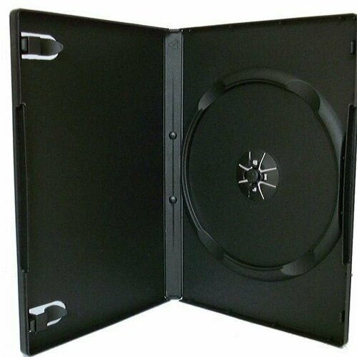 Коробка - футляр для 1 DVD, CD диска, 190*135*9 мм, черный, 1 шт