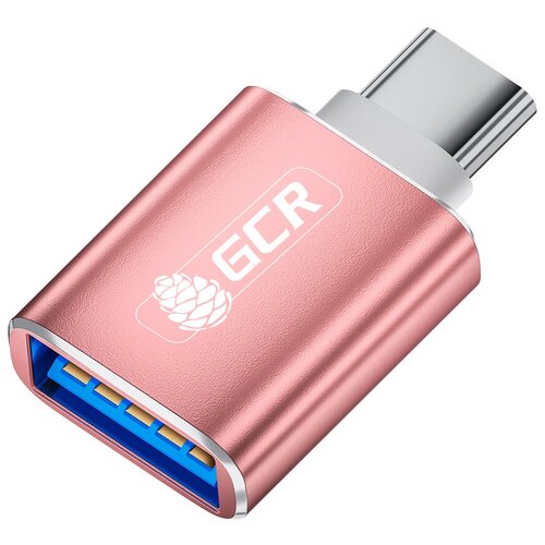 GCR Переходник USB Type C на USB 3.0, M/AF, розовый (7752300)