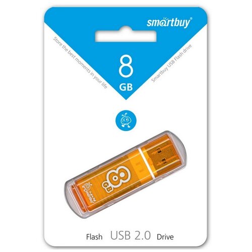 USB Flash SmartBuy Glossy 8GB (Orange) (SB8GBGS-Or)