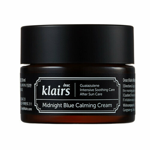 Dear, Klairs Глубокоувлажняющий ночной крем - Midnight blue calming cream, 30мл