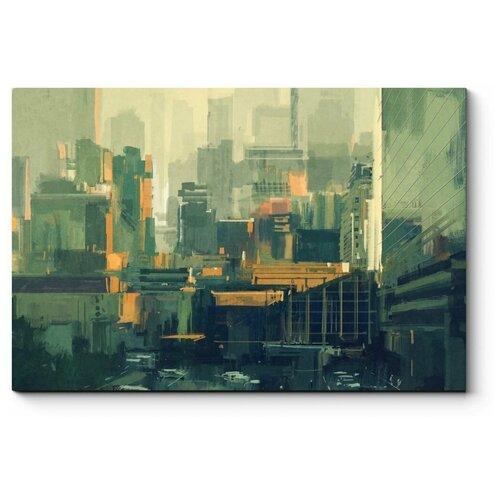 Модульная картина Городские небоскребы на закате130x87