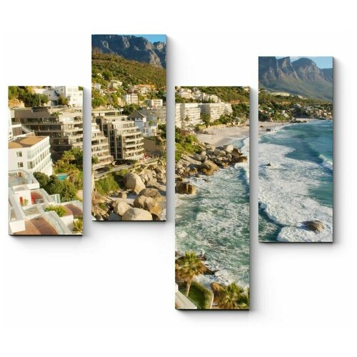 Модульная картина На побережье Кейптауна74x69