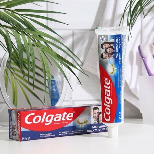 Зубная паста Colgate "Максимальная защита от кариеса", свежая мята, 100 мл