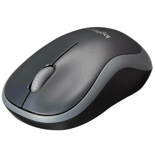 Беспроводная компьютерная мышь Logitech M186, серая 910-004131