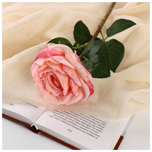 Цветы искусственные "Роза эстетик" 10х49 см, розовый