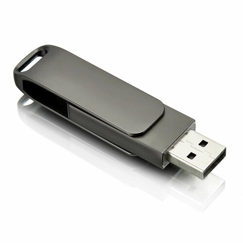 USB флешка, USB flash-накопитель, Флешка Stone, 128 ГБ, темно-серая, USB 3.0, арт. F44