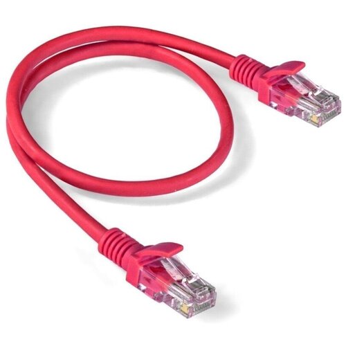 Патч-корд ExeGate UTP-RJ45-RJ45-C6-0,5M-RD, cat.6, 0,5м, крас