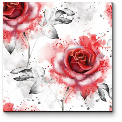 Модульная картина Розы прекрасные 20x20