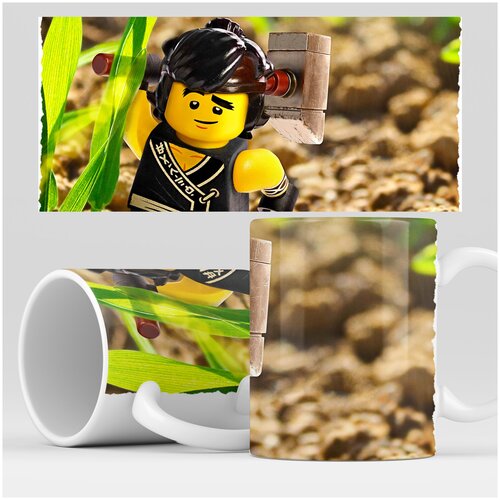 Кружка RocketCup с принтом "Лего Ниндзяго" Ninjago, кружка лего детская, кружка с рисунком