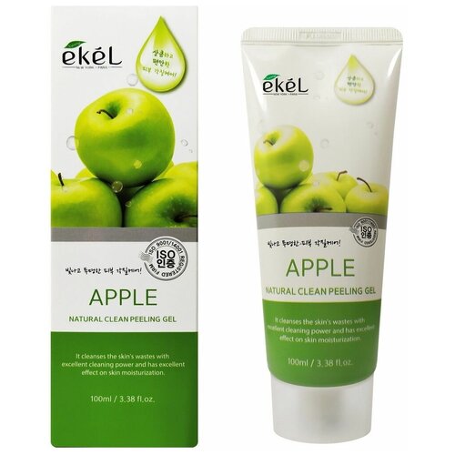 Пилинг-скатка с экстрактом зеленого яблока Apple Natural Clean Peeling Gel для лица