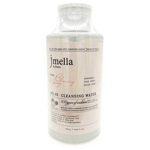 Jmella Мицеллярная вода с ароматом пиона N0.01 In France Blooming Peony Cleansing Water, 500 мл