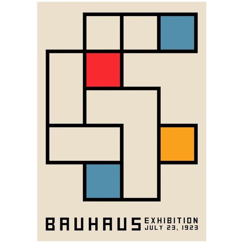 Постер / Плакат / Картина Баухаус - Конструкция 40х50 см в подарочном тубусе