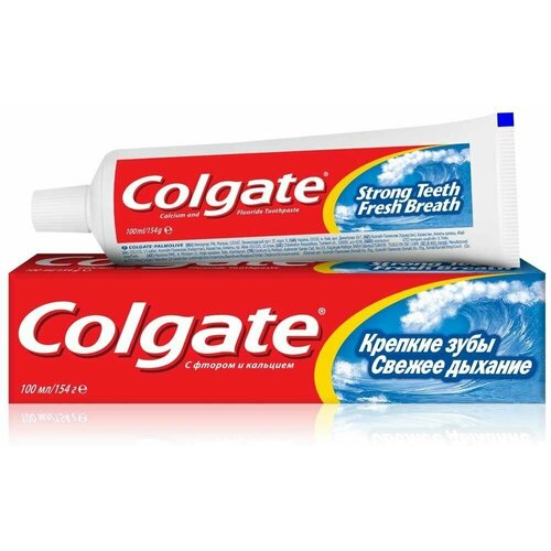 Зубная паста " COLGATE" Свежее дыхание Крепкие зубы 100 мл- 6 штук