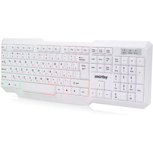 Клавиатура SmartBuy SBK-333U-W White USB белый, английская/русская (ISO), 1 шт.