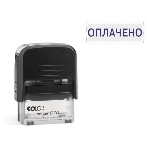COLOP Штамп автоматический COLOP "Оплачено", 38 х 14 мм, чёрный