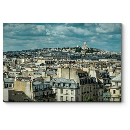 Модульная картина Над крышами Парижа60x40