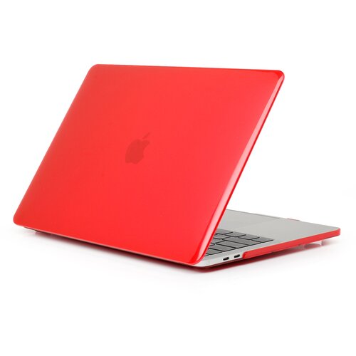 Чехол для ноутбука Apple Macbook Pro 13.3 A1706 / A1708 / A1989 / A2159 / A2289 / A2251 (2016-2021 года) - красный, глянец