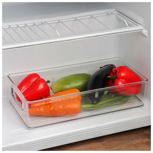 Органайзер для холодильника Berkana, 31,2×15,2×7,5 см, цвет прозрачный