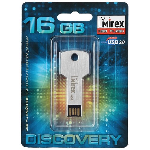 Флеш-память USB 16 Gb Mirex CORNER KEY, металл - 1 шт.