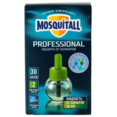 Дополнительный флакон-жидкость от комаров "Mosquitall", 30 ночей, 30 мл