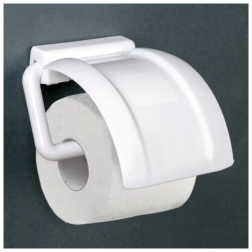 Держатель для туалетной бумаги, цвет белый./В упаковке шт: 1