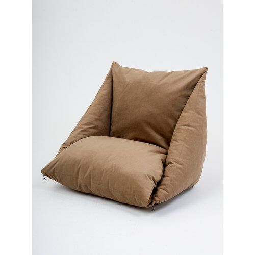 Кресло-кровать, бескаркасное, трансформер, коричневое