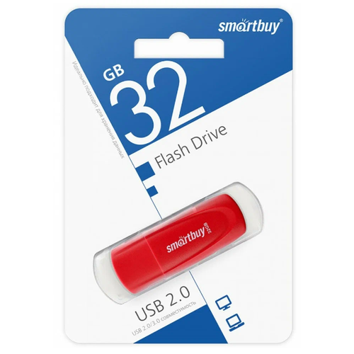 USB флеш накопитель Smartbuy 32GB Scout (SB032GB2SCR) красный