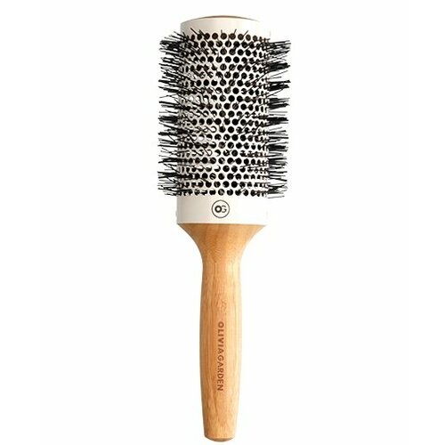 Термобрашинг для укладки волос керамический + ион бамбуковый, Olivia Garden, 53 мм.