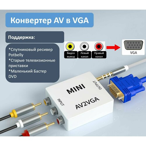 Конвертер-переходник AV/VGA