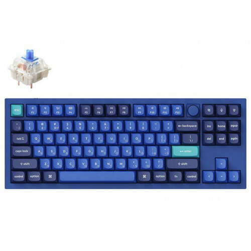 Клавиатура Keychron Q3 QMK Fully Assembled Knob Navy Blue-A Gateron G Pro Blue