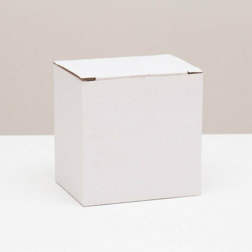 Коробка под кружку, без окна, белая 12 х 9,5 х 12 см(10 шт.)